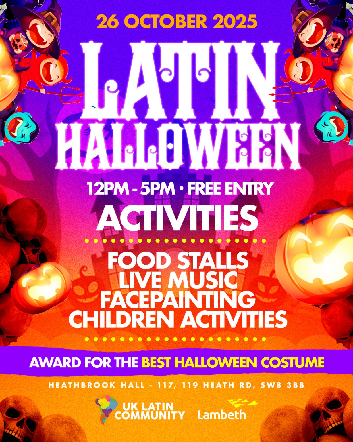Latin Halloween 2025 - Uk Latin Community - Communitarian organisation